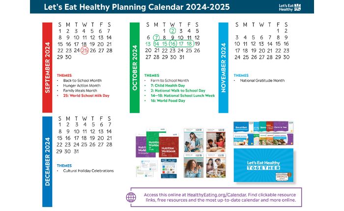Healthy Food Calendar
